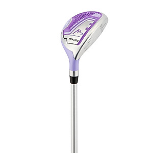 Precise M3 Ladies Womens Complete Golf Clubs Set Includes Driver, Fairway, Hybrid, 7-PW Irons, Putter, Stand Bag, 3 H/C's Purple - Regular, Petite or Tall Size! (Petite Size -1", Right Handed)