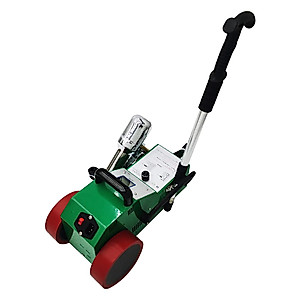 INTBUYING 1800W Automatic PVC Banner Welding Machine, Electric Heat Jointer Plastic Fabric Welder, Hot Air Edge Welder Kit for Advertising Cloth Banner Fabric PVC Roofing Seamless Splicing Machine