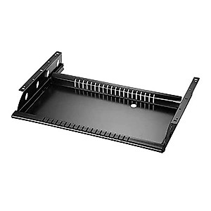 Keyboard Stand, Sliding Keyboard Tray, Under Desk Slide Out Keyboard Holder Drawer Slide, Keyboard Drawer Under Desk with Mouse Platform