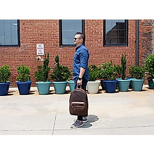 olpr. Leather Backpack (Dark Brown)