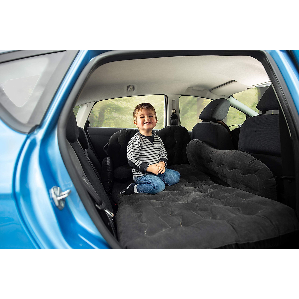 Car Air Mattress Truck Back Seat Bed – Zento Deals Camping Bed Inflatable Mattress – Portable Travel Bed with Pillows – Travel Camping Sleeping Outdoor Bed – Universal Car SUV Truck and RV…