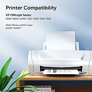 932XL 933XL High-yield Ink Cartridge Compatible for HP 932 XL 933 XL Ink Cartridges Use with HP Officejet 6100 6600 6700 7110 7610 7612 Printer