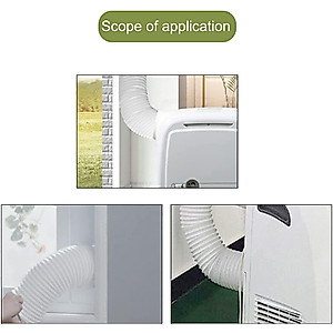 Hose Tube Connector Interface Air Conditioner Exhaust Duct Interface ABS RV Connector Adapter for Mobile Air Conditioning KYR-35 White1