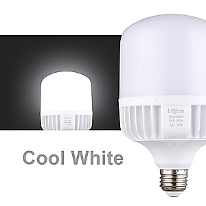 VELNEX High Watt LED Bulbs 250W-300W Equivalent, 35W bright White 6000K High Intensity Shop Light, 3675 Lumens LED Commercial for Garage,Area Light, Warehouse Backyard Office etc.(2 Pack)