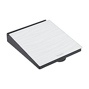 ECR4Kids MessageStor Dry-Erase Glass Board Memo Station, Desk Organizer, Waves