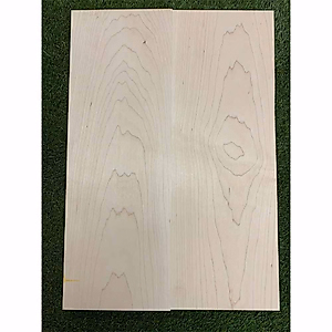 Exotic Wood Zone's Hard Maple bass Guitar Body Blank | Electric Guitar Body Blank | Solid Body Electric Guitars Blank | Luthier Tonewood Body Blanks | 21" x 14" x 1-3/4" - Glued (3 Pcs)