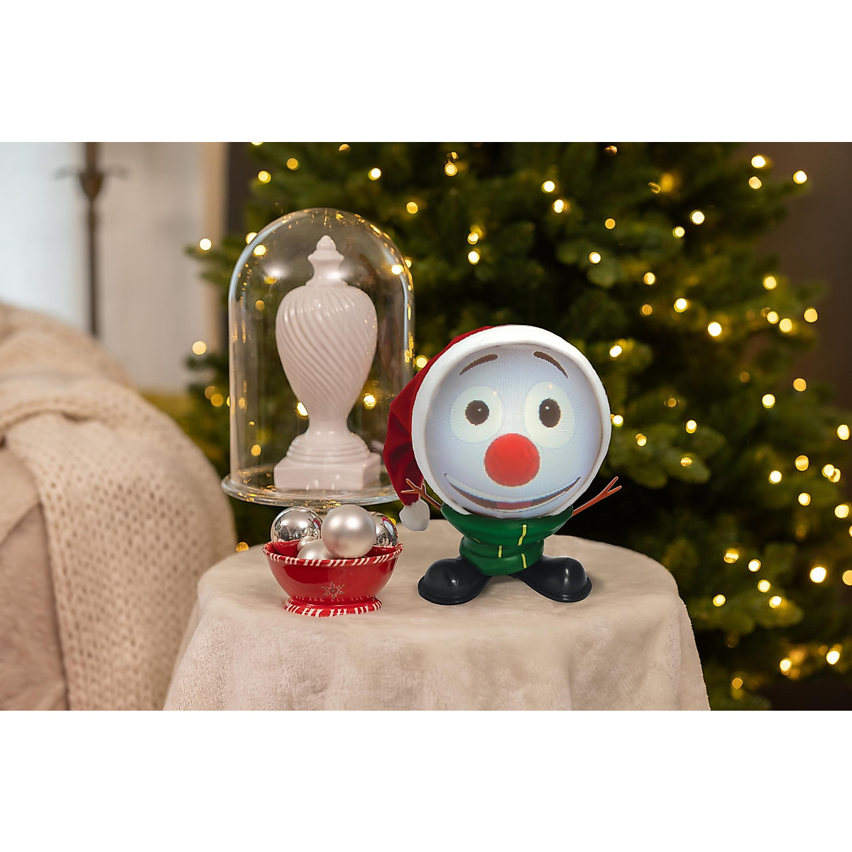 ANIMAT3D Mr. Chill Talking Animated Snowman with Built in Projector & Speaker Plug'n Play