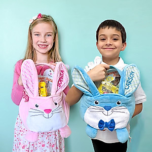 Let's Make Memories Personalized Furry Critter Kids' Easter Basket - Pink Bunny