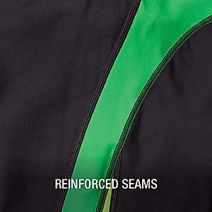 Speedo Men's Swimsuit Jammer Endurance+ Splice Team Colors , Black/Red Splice, 28