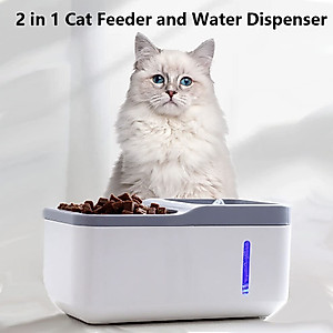 Cat Water Fountain, WHDPETS Automatic Pet Water Dispenser, Ultra Quiet Self Dispensing Dogs Waterer, 1.5L Cat Feeder and Water Dispenser for Small Cats Dogs Inside