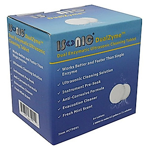 iSonic CTDE01 DualZyme Dual Enzymatic Ultrasonic Cleaning Tablet