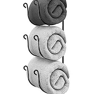 DecoBros Wall Mount Multi-Purpose Towel/Wine/Hat Rack, Bronze