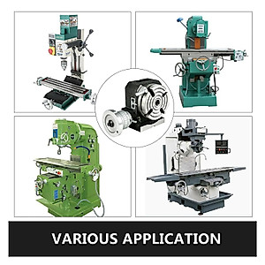 KACOME Rotary Table 4 in (100 mm) Horizontal Vertical Milling Table 4 Slot MT-2 Indexing Set.