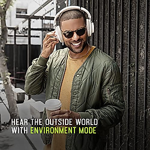 Shure AONIC 40 Over Ear Wireless Bluetooth Noise Cancelling Headphones with Microphone, Studio-Quality Sound, 25 Hour Battery Life, Fingertip Controls, iPhone & Android Compatible - White