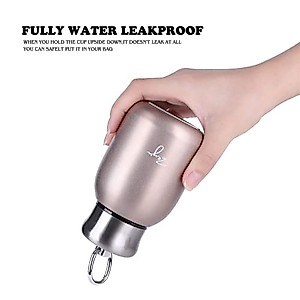 10.15oz/300ML Mini Thermal Mug Leak Proof Vacuum Flasks Travel Thermos Stainless Steel Drink Water Bottle Small Thermos Cups for Indoor and Outdoor (Rose Gold)