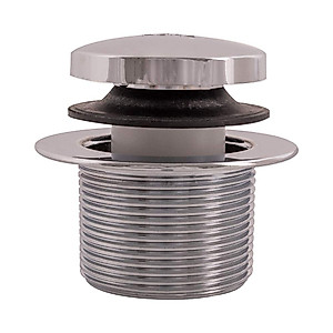 Eastman Tip-Toe Bath Drain Assembly Kit with Flange and Drain Washer, 1-1/2 Inch x 11.5 Inch Coarse Thread, Chrome Plated, 35235