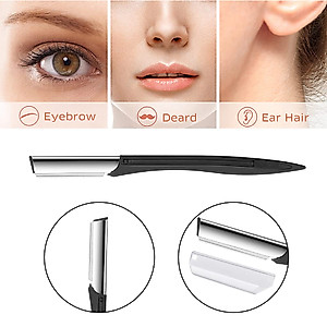 Eyebrow Razor Eyebrow Kit, Senignol All-in-one Eyebrow Razors KIT for Women, Eyebrow Grooming Set, Eyebrow Scissors with Comb, Tweezers and Trimmer