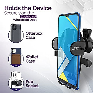 Tanaview Cell Phone Holder for Car, Phone Holder Mount Dashboard & Windshield Universal Car Mount Phone Holder Desk Stand for All Smartphones