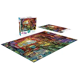 Buffalo Games - Aimee Stewart - The Pirate Captain's Dream - 1000 Piece Jigsaw Puzzle with Hidden Images