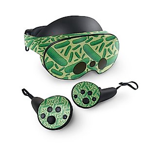 MightySkins Glossy Glitter Skin Compatible with Meta Quest Pro - Pickles | Protective, Durable High-Gloss Glitter Finish | Easy to Apply, Remove, and Change Styles | Made in The USA
