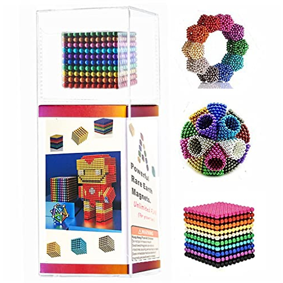 Magent Building Stacking Blocks Set, Educational Interactive Magent Toy Fun Gifts (-999pcs- 3 milimet- Small)