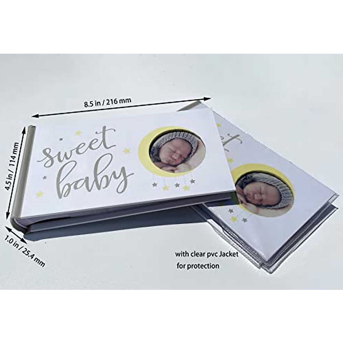 Baby Photo Album 4x6 Photos Hold 80 Slip-in Pockets Mini Picture Book , Mini Photo Albums for Baby with Writing Space Picture Book for Baby Family Wedding Mother New Year ThanksGiving