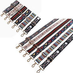 UMILY 3.8cm Wide purse straps replacement crossbody Strap Adjustable Multicolor Handbag Shoulder Bag Strap 80-130cm