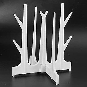 Keenso Space Saving Bottle Drying Rack, Portable Bottle Dryer Holder for Baby Bottles Reusable Baggies, Dishes, Cups, Glass and Bottles Great for Home Travel