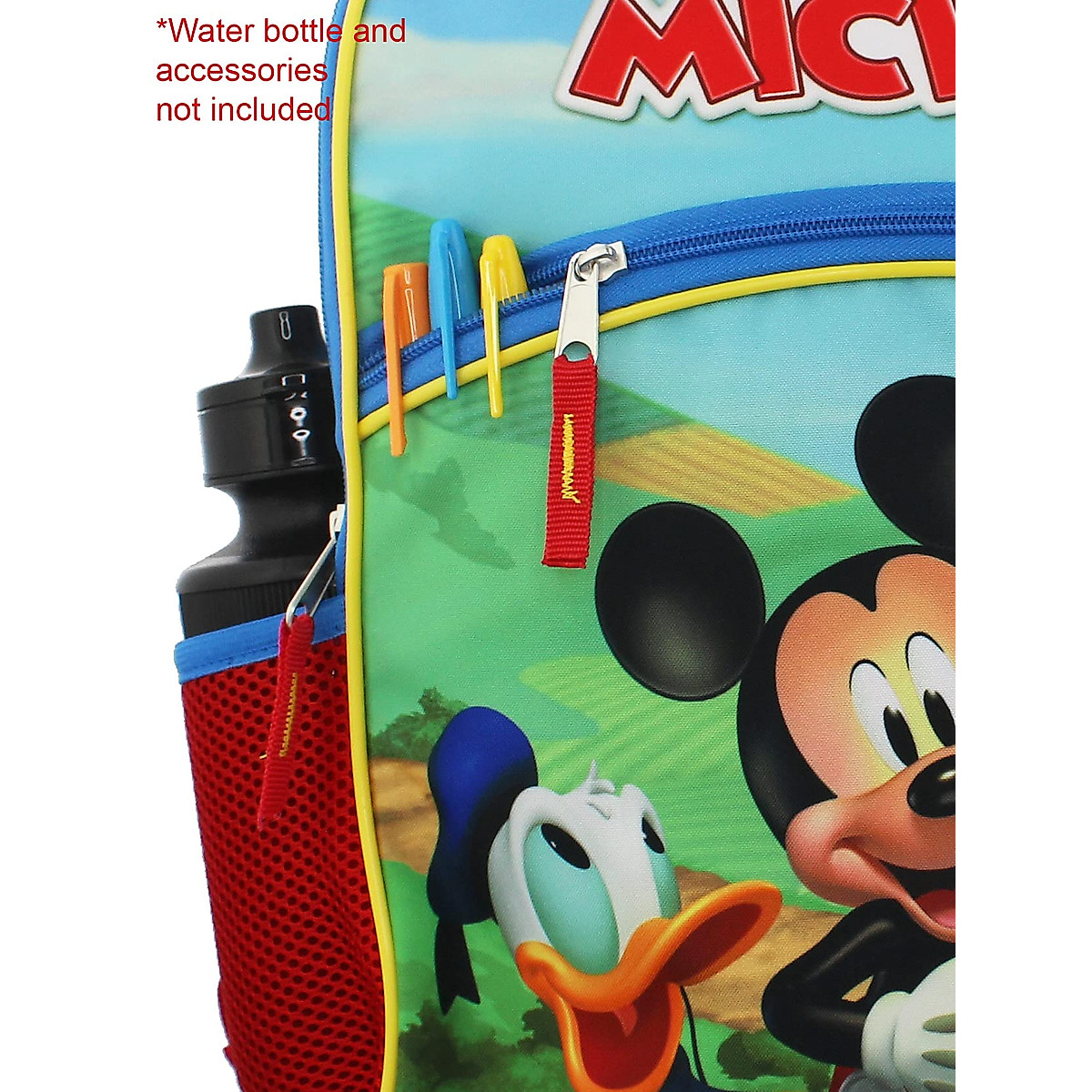 Mickey Mouse and Friends Boys Girls 16 Inch School Backpack (Blue, One Size)