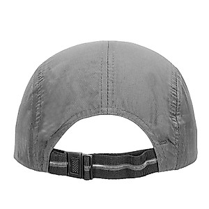 UPF 50+ Foldable Baseball Cap Sun Protection Quick Dry Portable Folding Hats for Men or Women, Gray