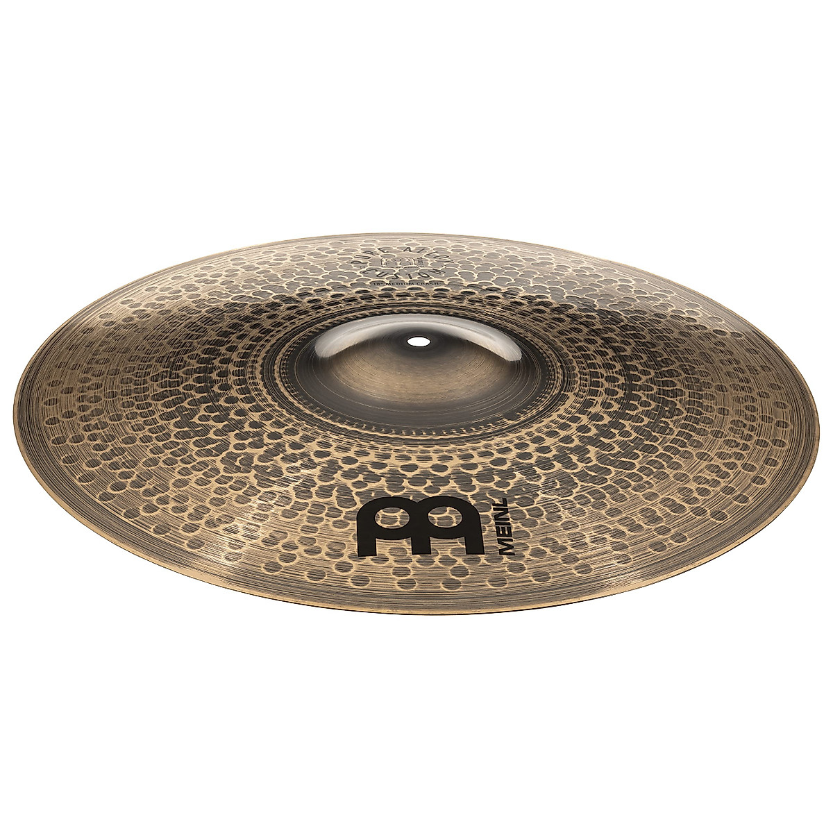 Meinl Cymbals Pure Alloy Custom 18" Medium Crash Cymbal — Made in Germany — Smoked Bronze Finish, 2-Year Warranty (PAC18MC)