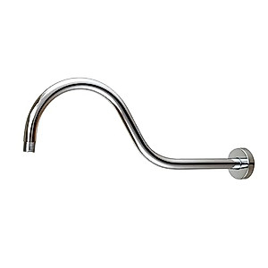 Purelux 17 Inches Shower Arm Made of Stainless Steel Water Outlet PJ1701, Long Reach Shower Head Extension Chrome Finish