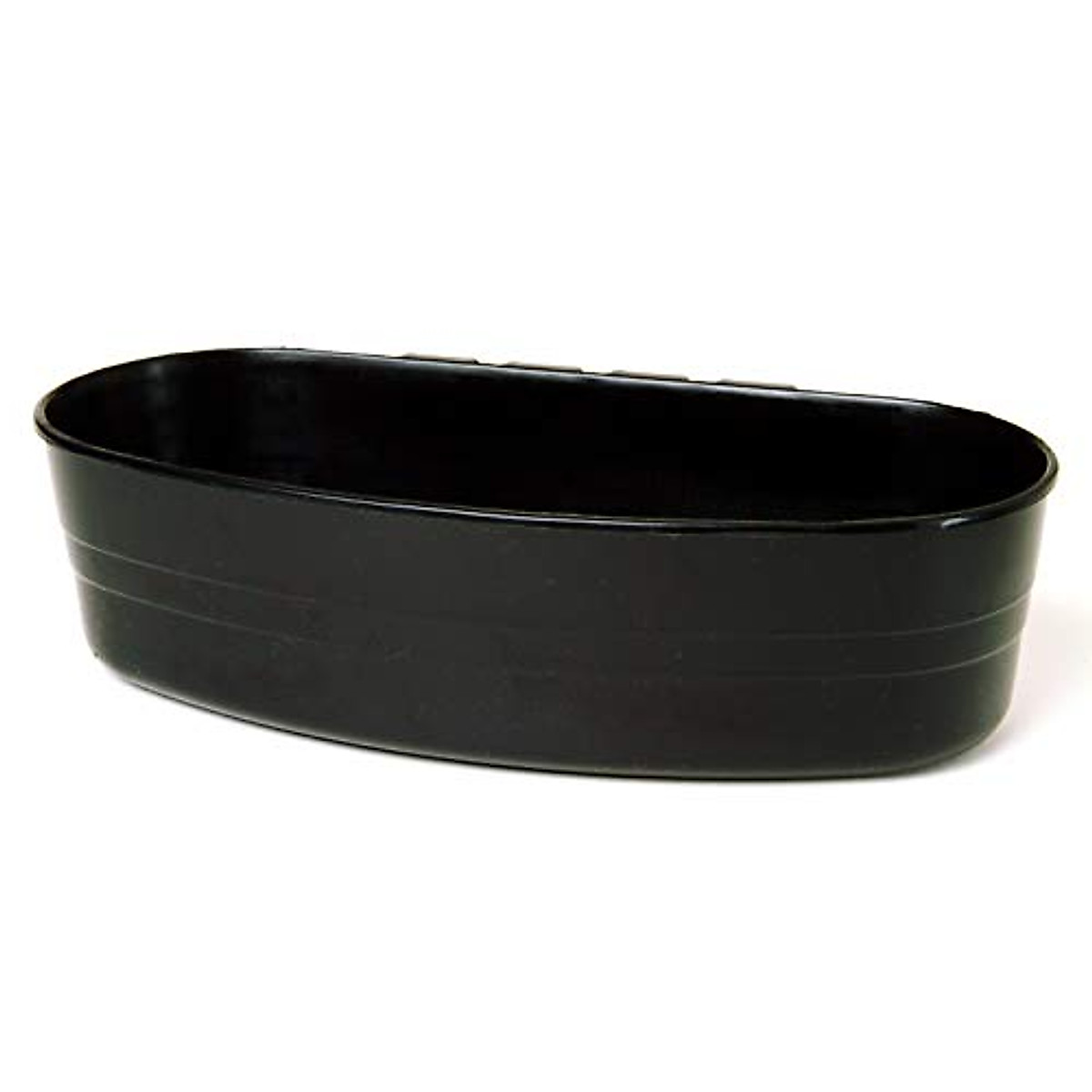 Pet Lodge® Plastic Cage Cup | Bunny Cage Cup | Feeder & Waterer for Small Animals | Mountable Hooks for Any Wire Type | Durable Plastic | 1 Quart | Black