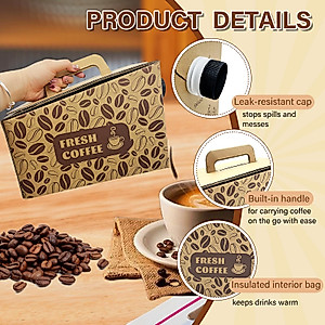 96 oz Disposable Coffee Box with Insulated Beverage Dispenser, Portable To-Go Carafe for Hot & Cold Drinks, Bulk Coffee Server for Catering, Events & Parties