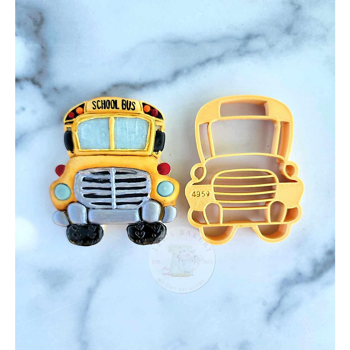 TEACHER COOKIE CUTTERS Education Themed Apple Coffee Latte Mocha Open Textbook Book And School Bus Cookie Cutters For First Day Of School Hundredth Day Teacher Aide Appreciation (4 Pack)