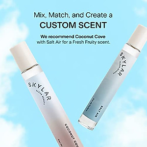 Skylar Coconut Cove Eau de Parfum - Hypoallergenic & Clean Perfume for Women & Men, Vegan & Safe for Sensitive Skin-Fruity Fresh Perfume with Notes of Bergamot, Coconut & Ambrox - 10mL /0.33 Fl oz