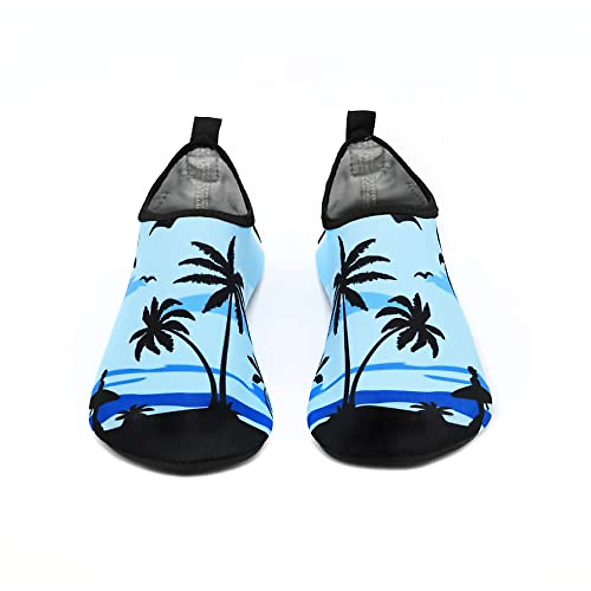 Women's Water Shoes Aqua Socks for Outdoor Beach Swim Surf Yoga Exercise Beach Swim Barefoot Sports Shoes(Beach02, 10-11)