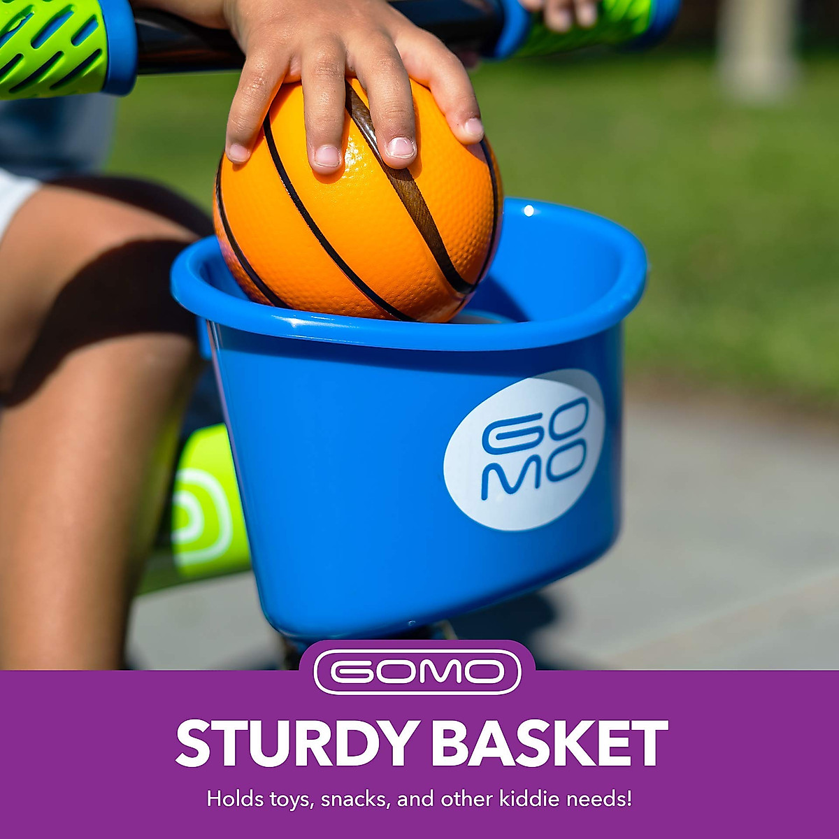 GOMO Kids Tricycles for 1-6 Year Olds, Big Wheels Toddler Bike with Push Handle (Pink/Teal)