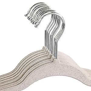 Elama Home 30 Piece Biodegradable Suit Hangers in Wheat (ELH-30)