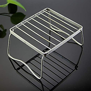 LIOOBO BBQ Grill Rack Steel Grill Grate Portable Camping Grill Barbecue Grill for Backpacking Hiking Picnics Fishing