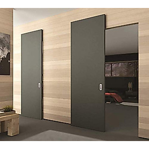 Milcasa Magic 2 – Wall Mount Concealed Sliding System for Wood Doors (Door is NOT Included) - Completely Concealed Hardware and Track (1800) Made in Italy