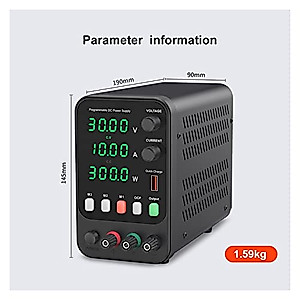 Adjustable DC Power Supply 30V 10A 60V 5A Lab Bench Power Source Stabilized Power Supply Voltage Regulator Switch(WPS1203)