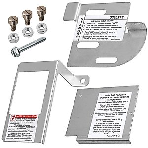 Generator Interlock Kit Compatible with Square D Electric HOMCGK2C Homeline Cover Generator and QOM2 Frame Size Main Breaker Interlock Kit