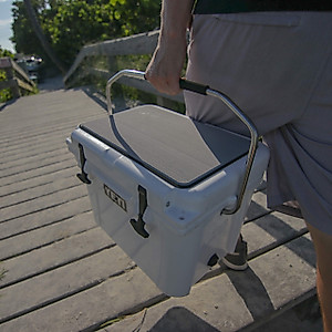 SeaDek | Outer Route Yeti Roadie Pad |Cooler Pad/Mat/Cushion | Slip Resistant | Cooler Accessories | Storm Gray/Black | Length 16 Inches X Width 5 Inches