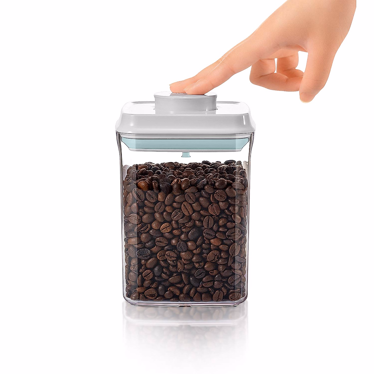 iChewie - BopTop (1pc - 1500ml) Airtight Food Storage Container – Mechanical Silicone Seal Canister - BPA-Free - 1.5Qt