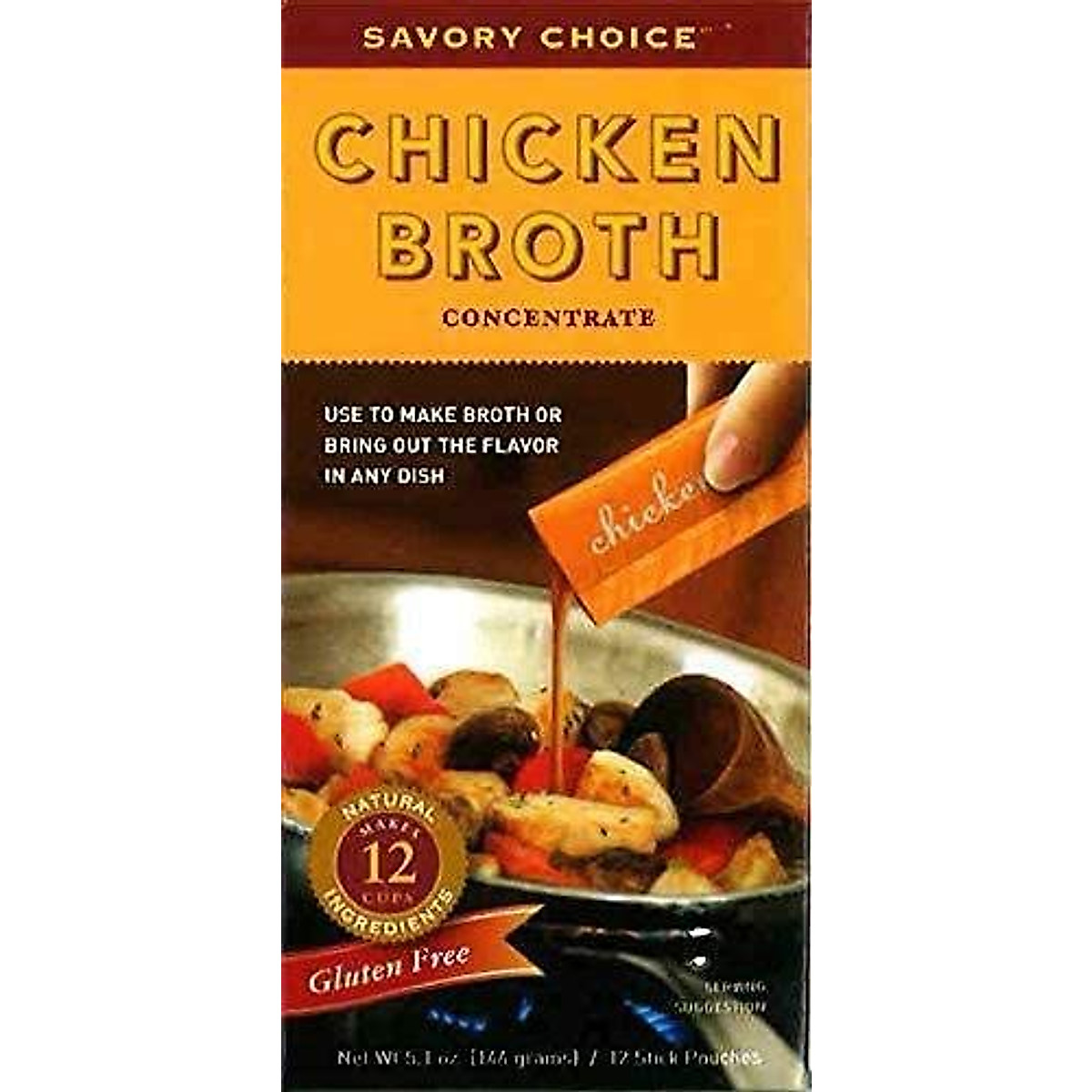 Savory Choice Chicken Broth Concentrate, 5.1 Ounce (Pack of 2)