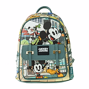 Mickey Mouse and Friends 11" Faux Leather Mini Backpack - A20520