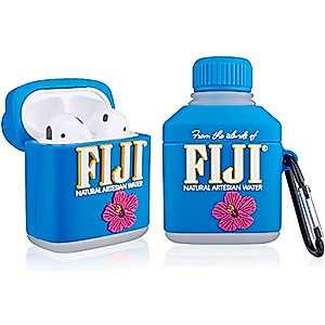 JoySolar for Airpod 1&2 Case, Cute Cartoon 3D Soft Silicone Air Pods Funny Cover, Kawaii Fun Cool Keychain Design Shell, Drink Fashion Stylish Girls Kids Teen Women Cases for Airpods(Flower)