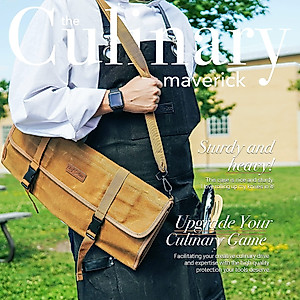 Chef Sac Elite Chef Knife Roll Bag with 10-Pack Knife Guards Included