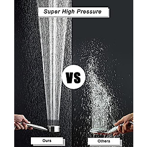 All Metal Shell Handheld Shower, Powerful Handheld Showerhead, OrangeFish Showerhead Replacement SUS304, Anti-Clog Hand Held Showerhead for the Ultimate Shower Experience (ONLY SHOWERHEAD)